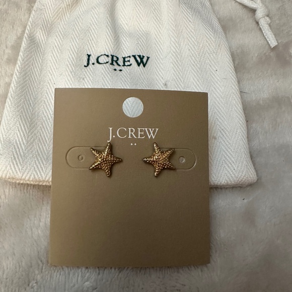 J. Crew | Jewelry | Nwt Jcrew Starfish Pierced Earrings Gold | Poshmark